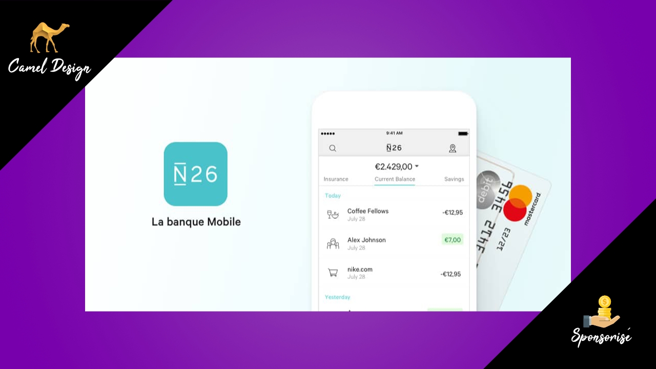 N26 : La Banque En Ligne - 16 Janvier 2020 - Camel Design